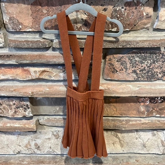 Zara | Bottoms | Zara Girls Knit Suspenders Skirt | Poshmark